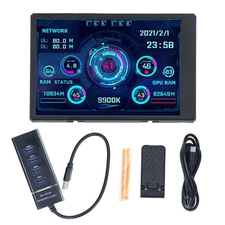 IPS Full View Angle Screen, 3.5in Monitor Set Adjustable Brightness For ...