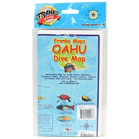 Oahu Dive Map for Scuba Divers and Snorkelers | Walmart Canada