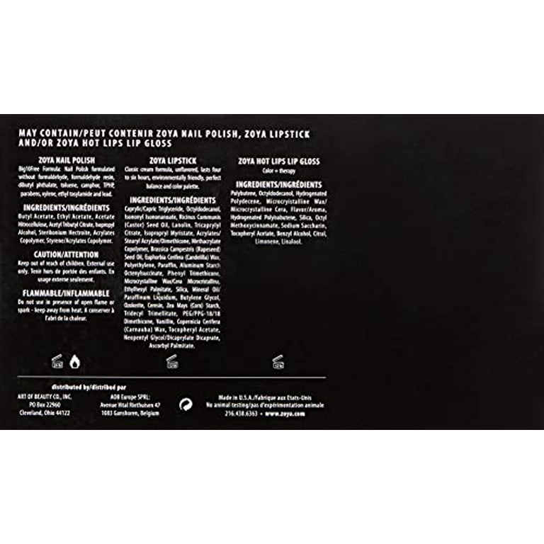 Zoya Nail Polish Ingredients