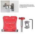 35mm Cabinet Hinge Drill Jig Kit with V-Shaped Locator & Bit - Aluminum ...