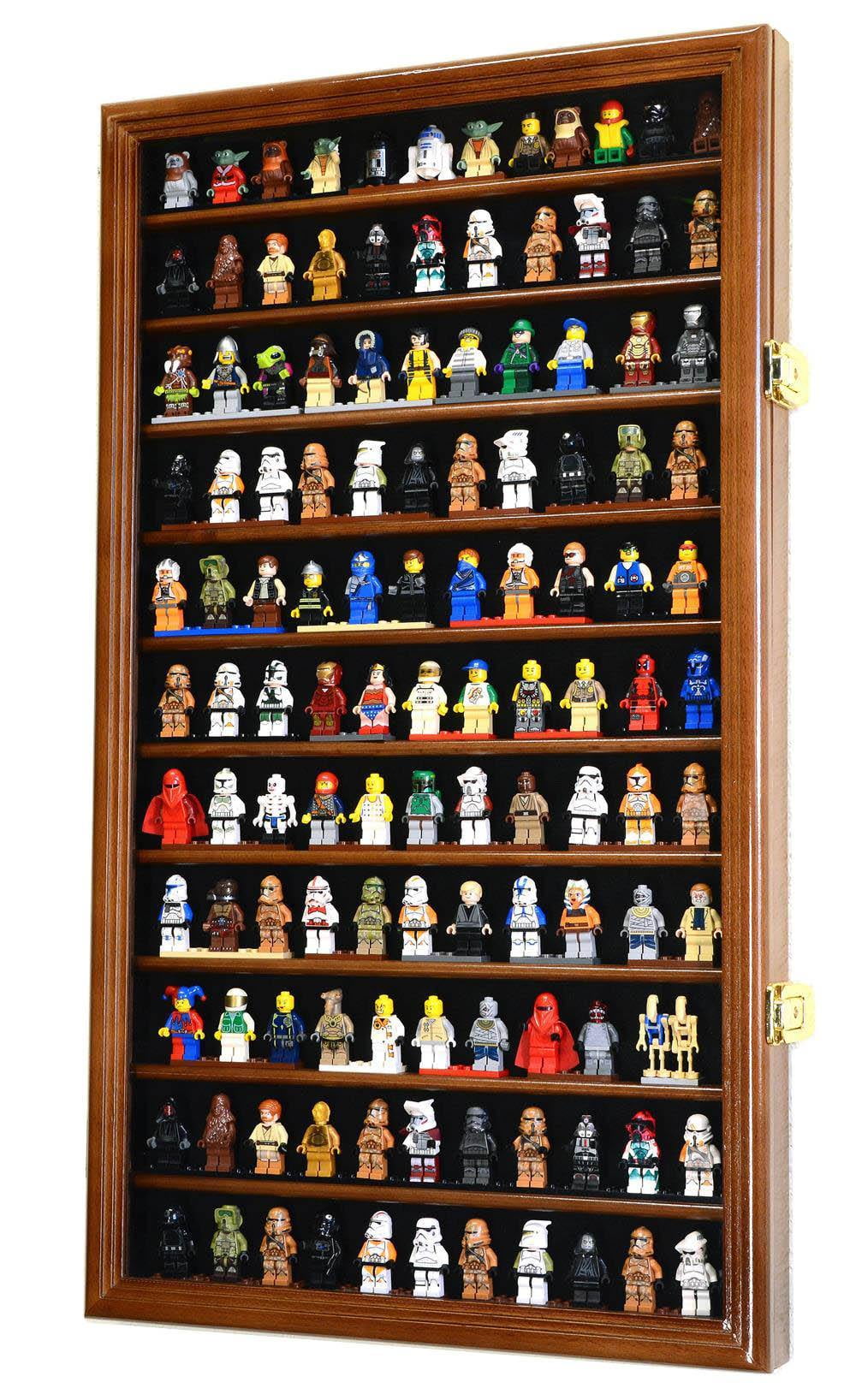 120 Mini Figures / Miniatures / Figurines Display Case Cabinet ...