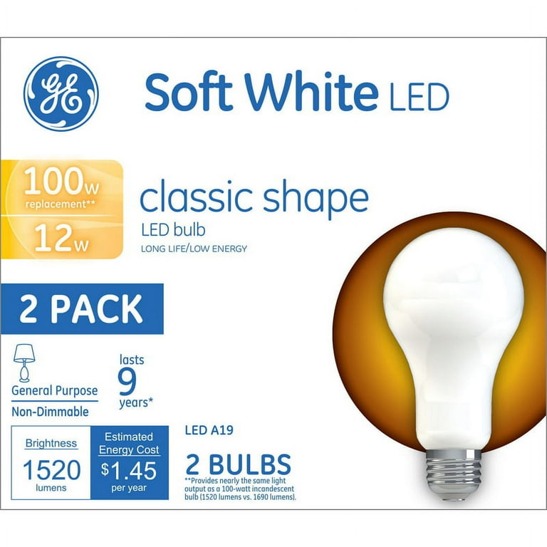 Long Life 100 Watt Incandescent Light Bulbs | Shelly Lighting