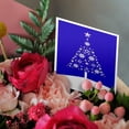 3drose, Christmas Tree Made of Snowflakes on Deep Blue Background, 6 ...