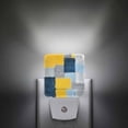 Blue Gray Yellow Oil Painting Plug-in LED Night Lights Abstract Art ...