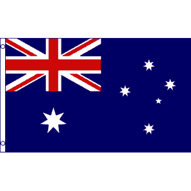 Anley Australia Mini Flag - 5 in x 8 in Hand Held Miniature Australian ...