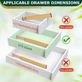 FAKYFJ 6 Pack Bamboo Drawer Dividers – Expandable 17–22" Adjustable ...