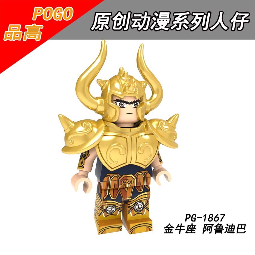 Minifiguras Lego Gold Saint Shiryu Seiya Hyoga Ikki Shaka Dohko Mu ...