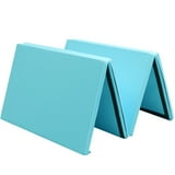 4'x10'x2'' Gymnastics Mat Thick Folding Panel Aerobics Gym Blue ...