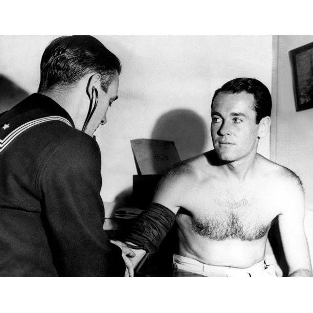Henry Fonda Gets His Navy Physical Upon Enlisting As An Apprentice ...