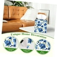 ANYWAY.GO Blue Blooming Floral and Tissue Box Cover Square Tissue ...