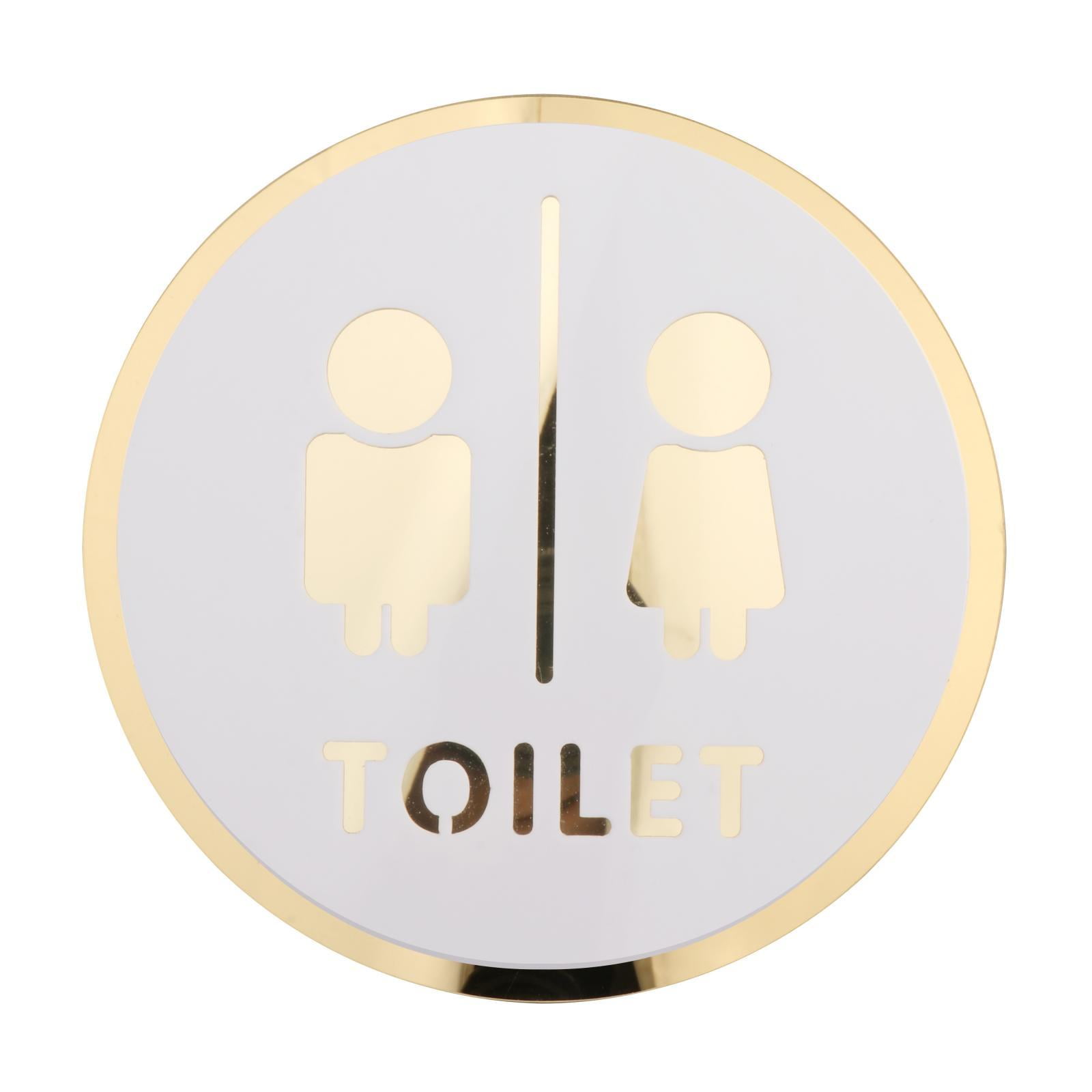 Toilet Door Sign Bathroom Sign Acrylic Pictogram Toilet Symbol Bathroom ...