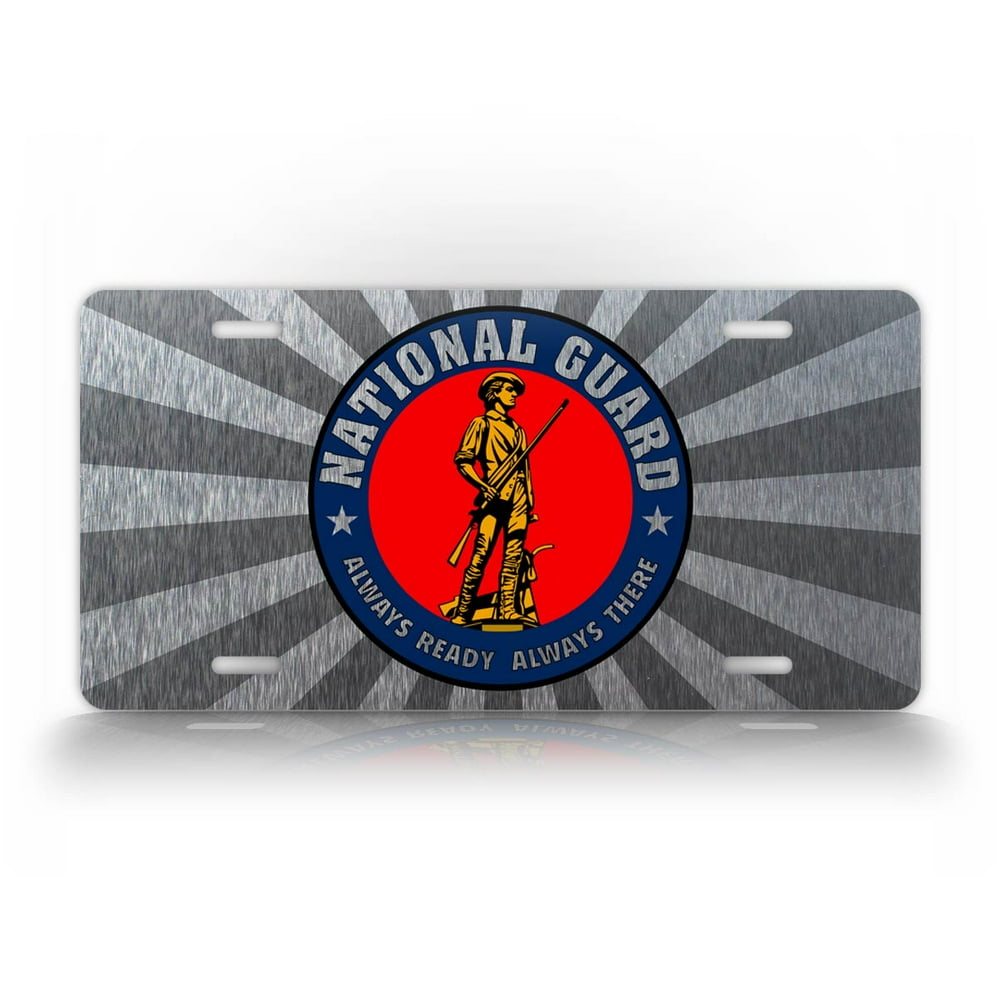 National Guard Seal License Plate USA NG Army Auto Tag - Walmart.com ...