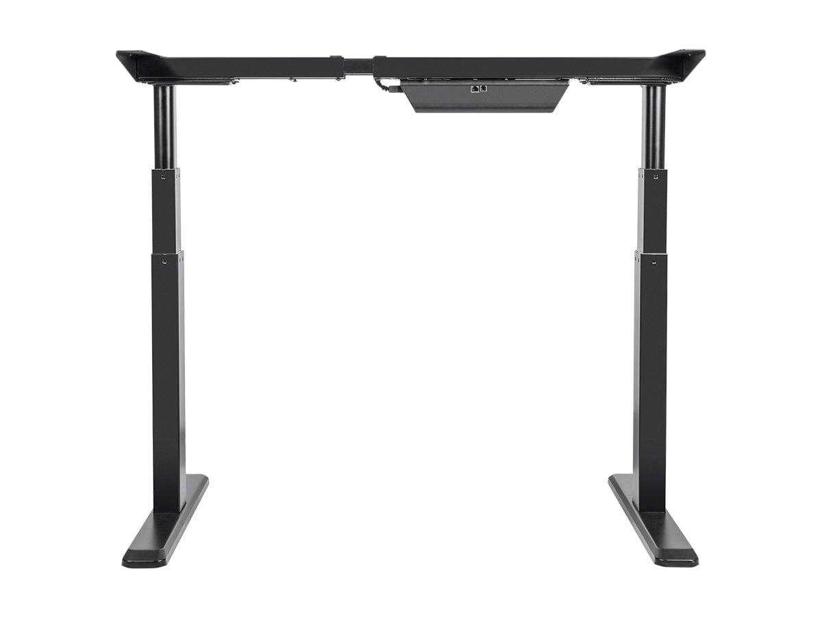 Monoprice Height Adjustable Sit-Stand Riser Table Desk Frame - Black ...