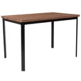 Flash Furniture Avalon 30'' x 45.75'' Dining Table in Coffee Wood ...