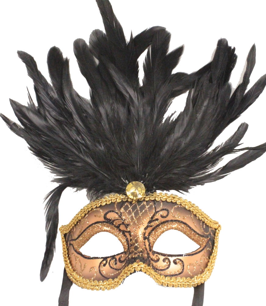 VENETIAN MASQUERADE MASK - Fancy Feathers - VICTORIAN - Walmart.com