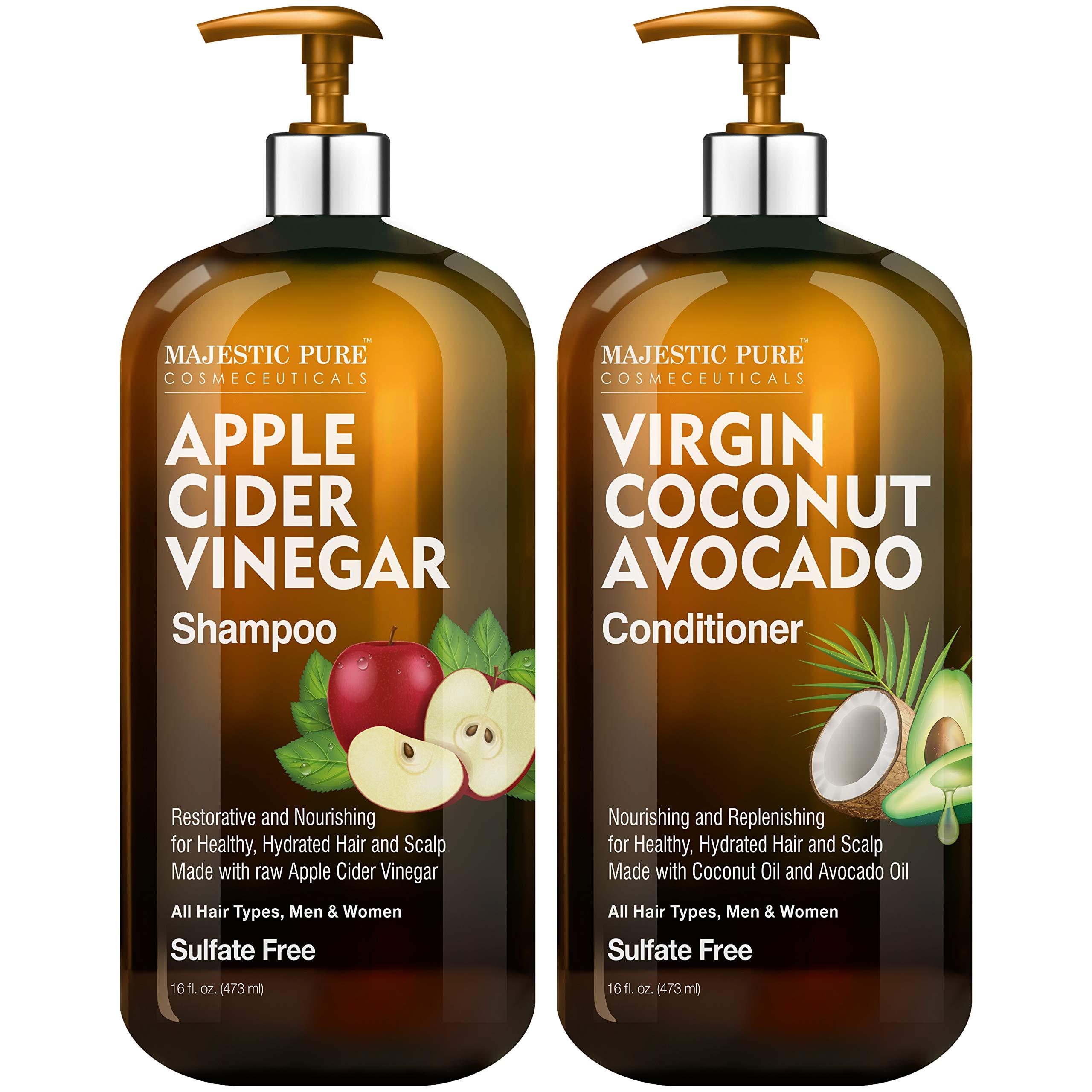 MAJESTIC PURE Apple Cider Vinegar Shampoo And Avocado Coconut
