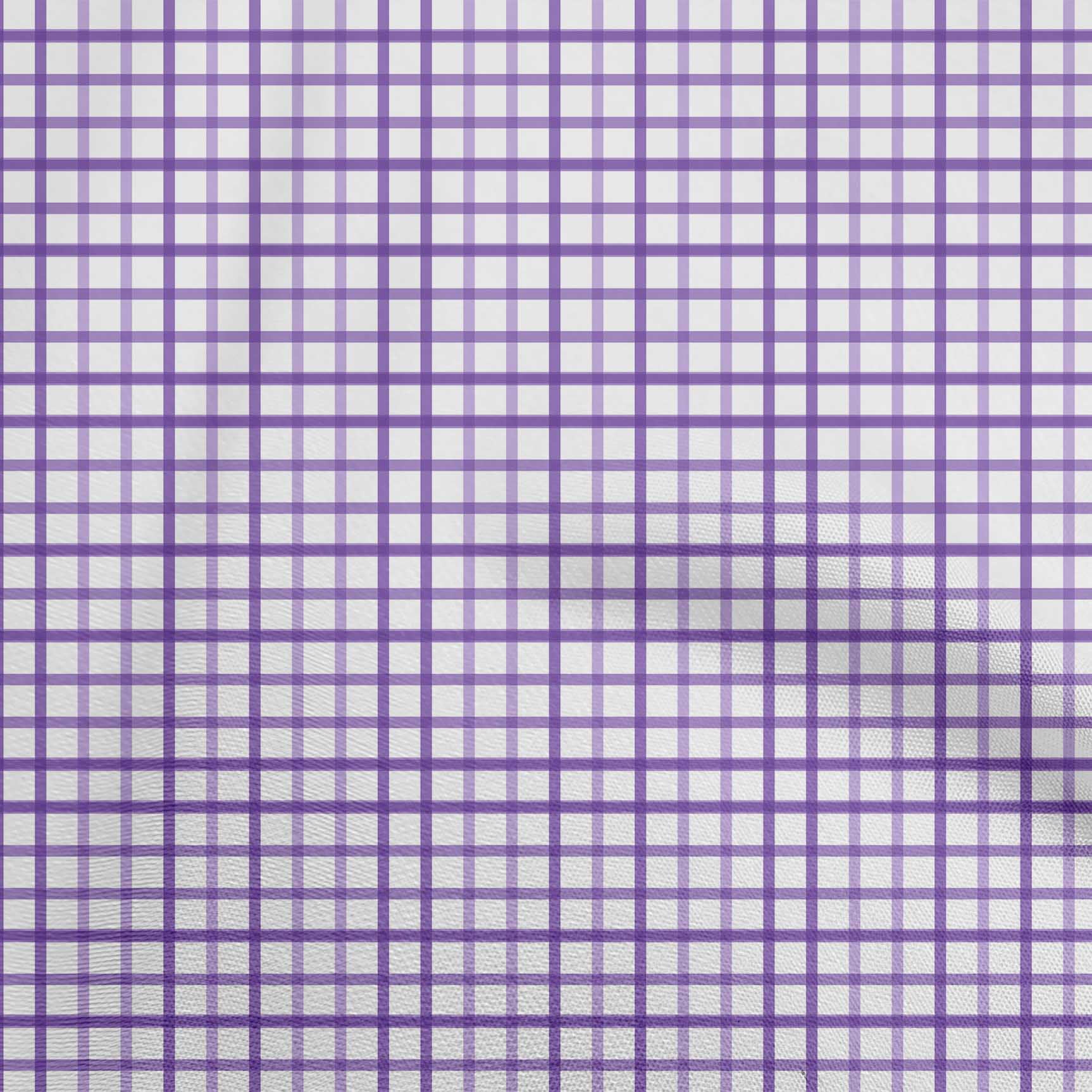 oneOone Silk Tabby Purple Fabric Check Fabric For Sewing Printed Craft ...