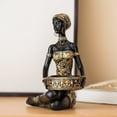 AOOOWER Resin African Woman Figurines Decorative Sculptures Tribal ...