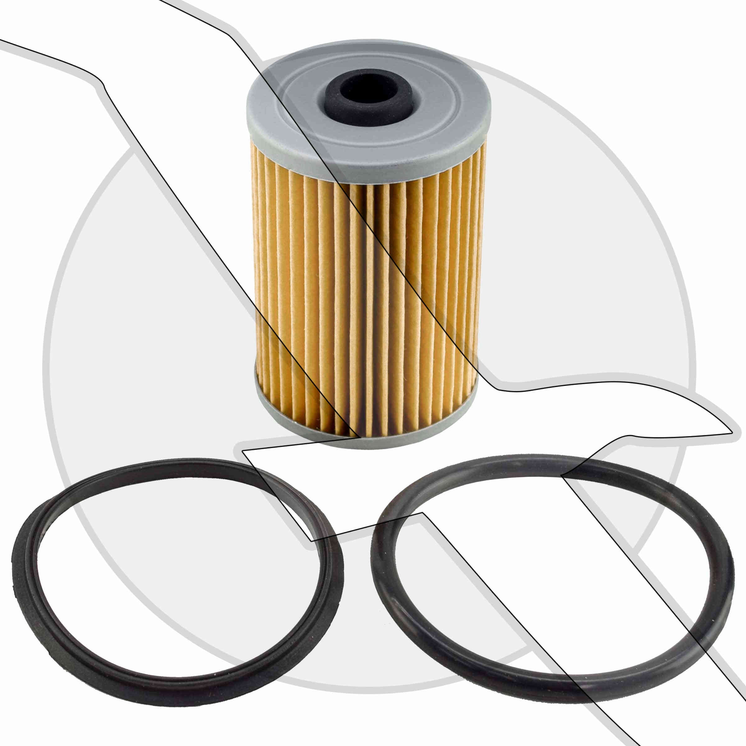 Gas Fuel Filter for Quicksilver Mercury Marine Mercruiser Cool Fuel 35 ...