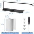 Black Paper Towel Holder, Magnetic Paper Towel Holder for Fridge ...