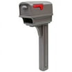 Gibraltar Mailboxes Gentry All-in-One Plastic Mailbox and Post Combo ...