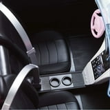 Barbie Convertible Toy Car, Bright Pink with Seatbelts and Rolling ...