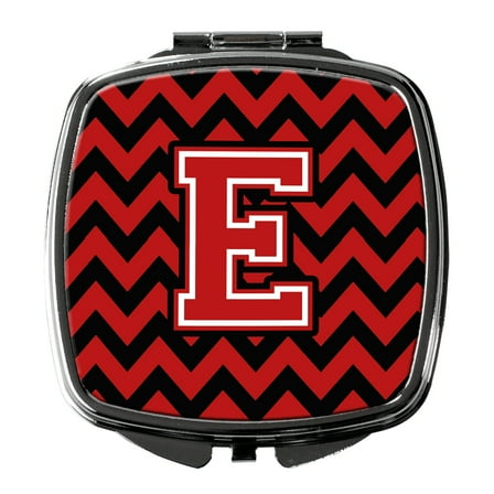 Letter E Chevron Black and Gold Compact Mirror - Walmart.com
