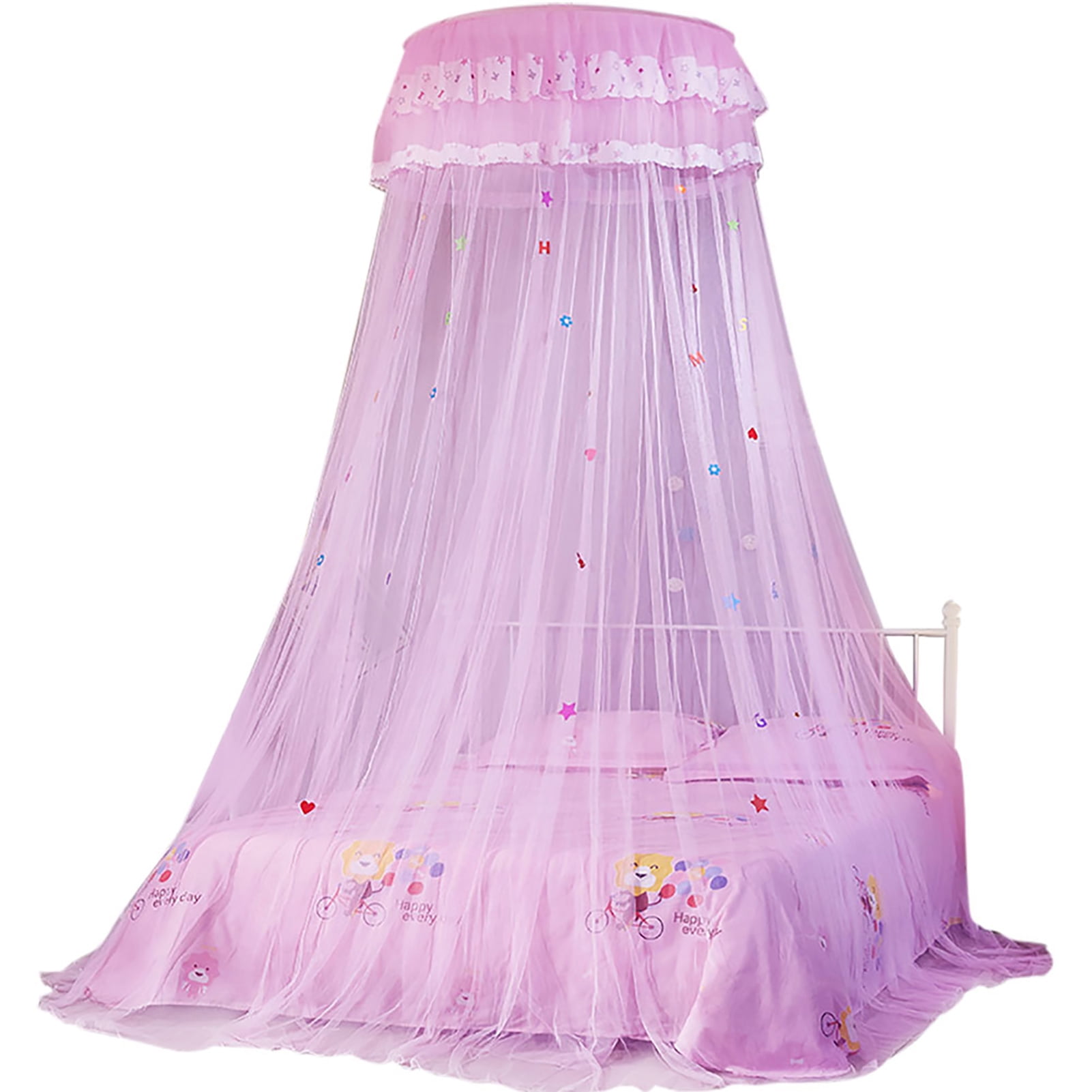 Click here for Spptty Canopy Lace Princess Style Children Bed Cur... prices