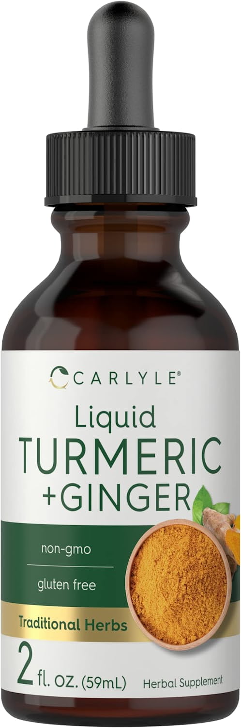 Liquid Turmeric and Ginger | 2 fl oz | with Black Pepper | Vegan | by ...