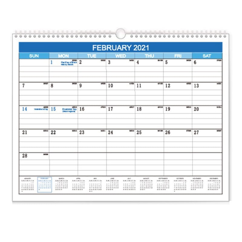 Academic Wall Calendar 2020-2021 Hanging Monthly Calendar for Planning ...