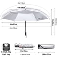 G4Free UPF 50+ UV Protection Large Travel Umbrella 42/46 Inch Auto Open ...