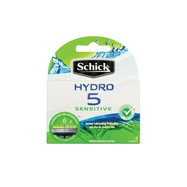 Schick Hydro 5 Sensitive Refill Razor Blade Cartridges, 4 ct - Walmart.com
