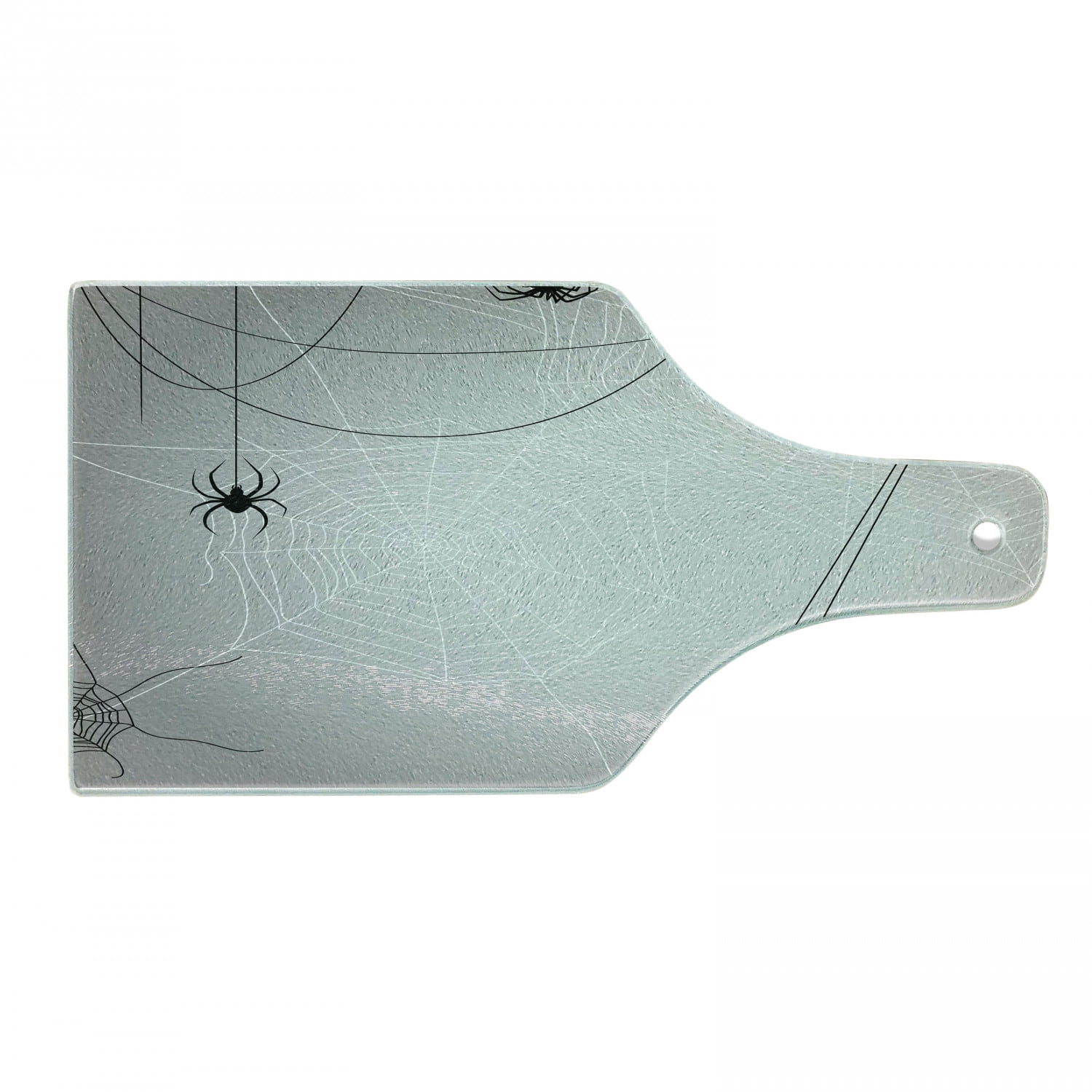 Spider Web Cutting Board, Spiders Hanging from Webs Halloween Inspired ...
