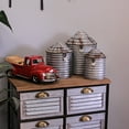 Zeckos Rustic Kitchen Decorative Silver Galvanized Metal Farmhouse Silo ...