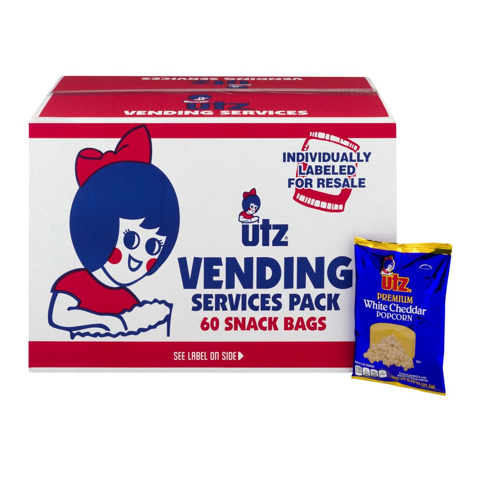 Utz White Cheddar Cheese Popcorn, 60 Ct (0.75 Oz. Bags) - Walmart.com ...