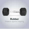 Weider Rubber Hex Dumbbell, 5-70lbs - Walmart.com