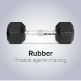 Weider Rubber Hex Dumbbell, 5-70lbs - Walmart.com