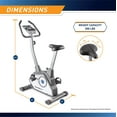Marcy Upright Exercise Bike with Adjustable Seat and 8 Magnetic ...