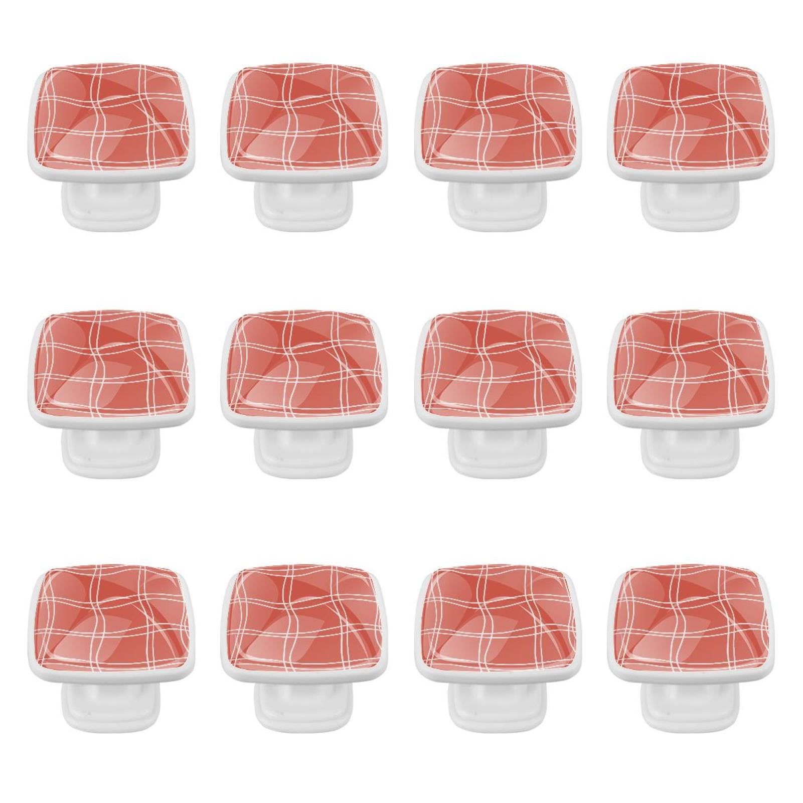 12 Pieces Drawer Pulls Handle Square Wardrobe Cabinet Lattice Knobs ...