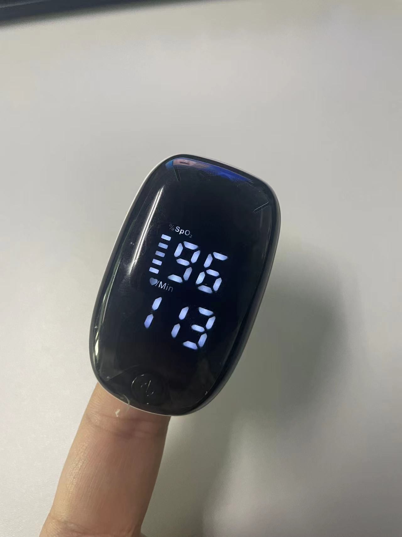Oxímetro de pulso AD901 Gem Black LK87 Monitoreo de saturación de oxígeno en el hogar Detección ...