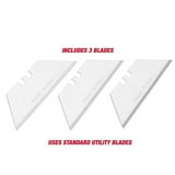 Hyper Tough Utility Knife with Retractable Blade, 3 Cutting Positions ...
