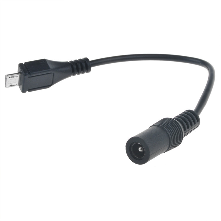 PKPOWER DC Power Supply plug Adapter Female 5.5x2.1mm To Micro USB 5 ...