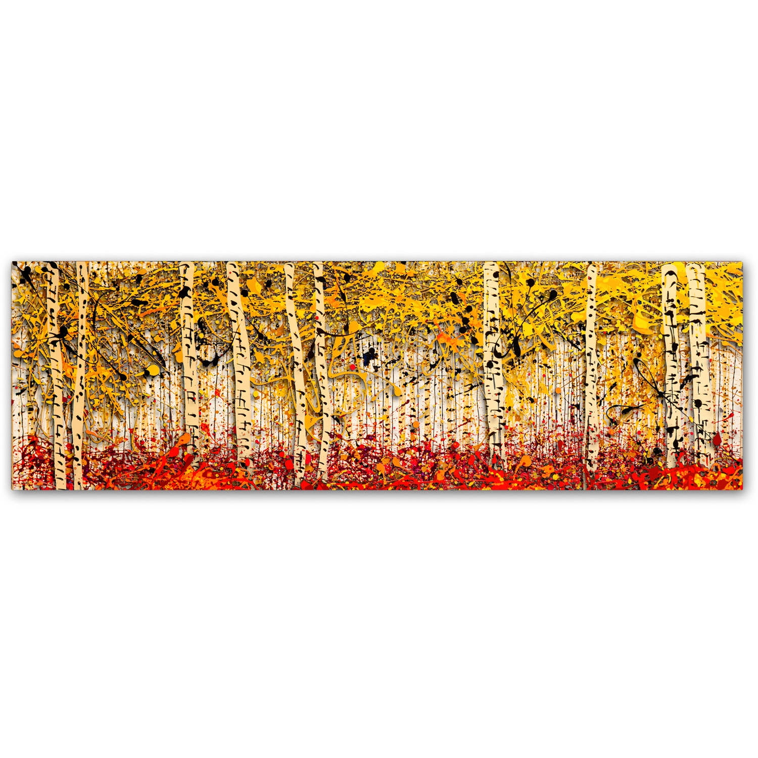 Trademark Fine Art Roderick Stevens 'Fall PanorAspens' 10 x 32 (RS1001 ...