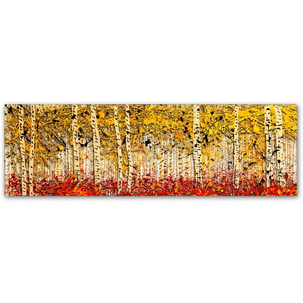 Trademark Fine Art Roderick Stevens 'Fall PanorAspens' 10 x 32 (RS1001 ...