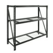 Muscle Rack 77"W x 24"D x 72"H 4-Tier Welded Steel Storage Rack, Black ...