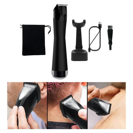 Electric Groin Hair for Men, USB Charging Male Grooming Tools with LED ...