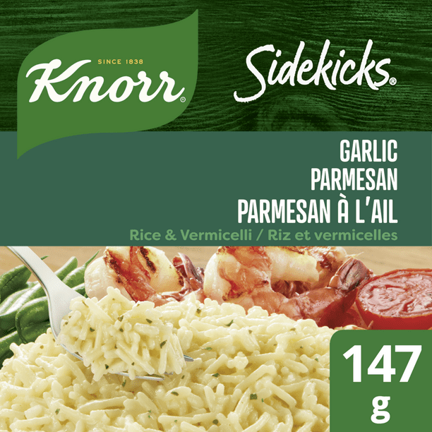 Knorr Sidekicks Garlic Parmesan Rice, 147 g Side Dish - Walmart.ca
