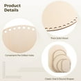 5 PCS Wooden Basket Bottom for Crochet, 5 Sizes Oval & Round Bases ...