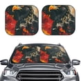 Balery 2 Piece Ink Style Bald Eagle Car Windshield Sun Shade|Foldable ...