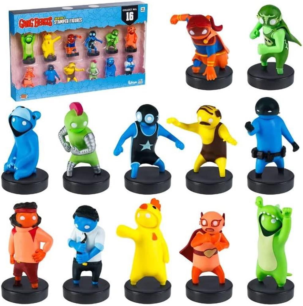 Gang Beasts Ink Stamper 12pk Wrestler Bear Chicken Party Cake Favors ...